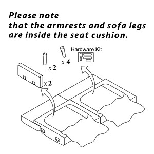 Gizoon 70.9" Sleeper Sofa Chair Bed, Futon Couch, Mid Century Modern Loveseat, Sectional Couches for Living Room, Bedroom, Apart, Office, 3-Level Adjustable Backrest, Light Gray