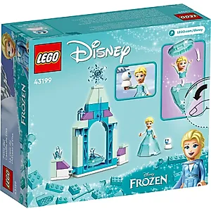 LEGO Disney Elsa's Castle Courtyard 43199 Building Set, Disney Frozen Ice Castle with Princess Elsa Mini Doll Figure, Disney Princess Toy Set for Kids Age 5+, Great Gift for Birthday or Any Time