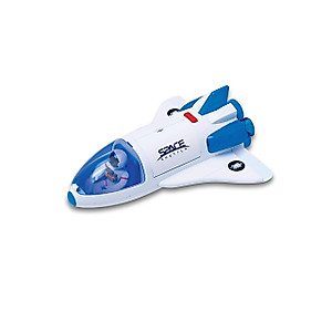 ASTRO VENTURE Deluxe Space Playset Toy - Space Shuttle, Space Station & Capsule, Space Rover & Rocket w/Lights and Sound - Space Toys for Boys and Girls