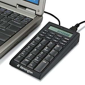Kensington Notebook Keypad/Calculator with USB Hub, 19-Key Pad 72274