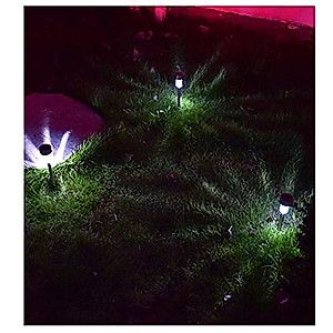 DJASM 2 Pcs Solar Powered Lawn Lights Outdoor Decorative Lawn Stake Column Lights for Home Garden Courtyardbubble Column Lamp
