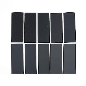 Ultra Fine 17 Pcs Wet Dry Sandpaper 120 to 10000 Grit Assortment 9 3.6 Inches for Automotive Sanding (93.6inch 17PCS)