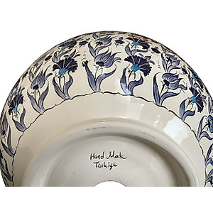 Bathroom Floral Vessel Sink, Ceramic Countertop Basin, Bowl Sink, Lavatory, Bathroom Remodel, Restroom Washbasin, Sink for Cafe, Washstand