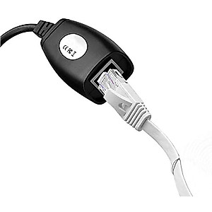 USB (Male) to RJ45 + USB (Female) USB Over Cat5/5e/6 Extension Adapter RJ45 -Up to 150ft Length