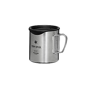 Snow Peak Unisex's Silicone LID for Double-Wall 450 Mug, Black