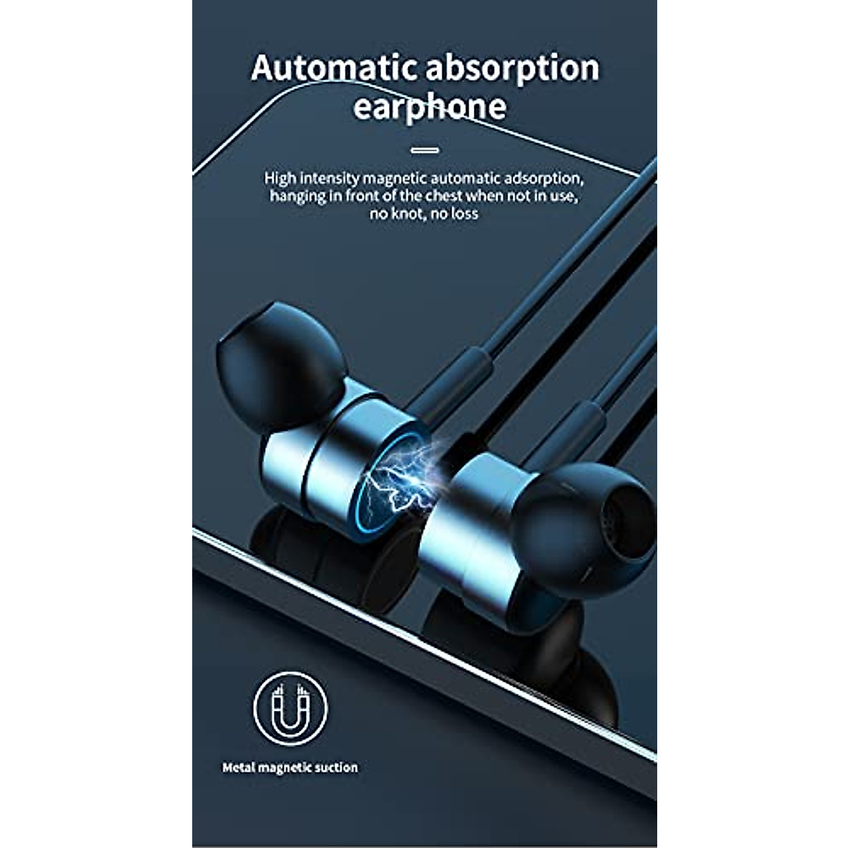 TOP Bluetooth Neckband Headphones with 24 H Playtime, 10 mm Drivers, Flexible V5.0 Wireless Headset w/Mic Sports Earbuds for Gym Running HD Stereo Bass Noise Cancelling Earphones for IPhone Samsung LG