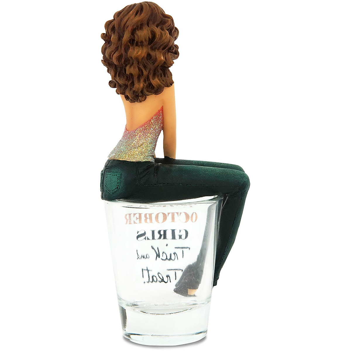 Hiccup by H2Z "October Girls Trick and Treat!" Shot Glass with 5-3/4-Inch Girl Figurine
