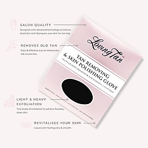 Loving Tan Reusable Self Tanner Removing & Skin Polishing Glove, Exfoliating With Light & Heavy Options, Washable & Durable Design, Suited for All Skin Types - 1 ct.