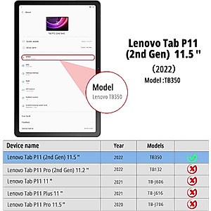 Junfire Protective Case for Lenovo Tab P11 2nd Gen 2023, Shockproof Rugged Cover Lenovo Tab P11 Gen2 11.5 Inch TB350FU/TB350XU with Kickstand/Hand Strap/Shoulder Strap-Black