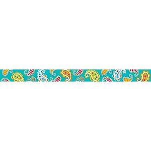 Creative Teaching Press Paisley on Turquoise Border (6510)