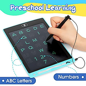 ABC Learning for Toddlers, Montessori Alphabet Number Tracing Toys, Handwriting Practice for Preschool 4 5 6 Years Old Kids, LCD Writing Tablet, Letter Tools Educational Learning Toys