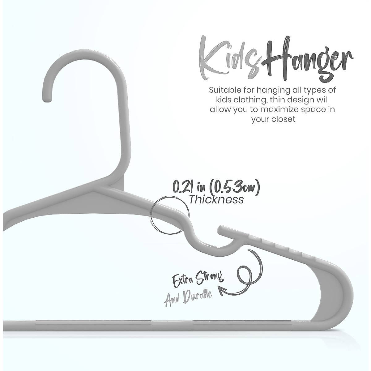 Utopia Home 60 Pack Kids Hangers - 11.5 Inch Plastic Baby Hangers for Closet - Childrens Hanger for Clothes & Infant Hanger for Closet - for Everyday Standard Use (Green)