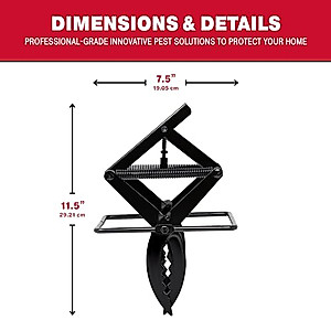 Catchmaster Savage Professional Strength Mole Trap 2-Pack, Plunger Style Mole Killer, Heavy Duty Mole Remover, Solid Metal Outdoor Rodent Trap for Garden, Easy Step to Set Pest Trapper for Home & Yard
