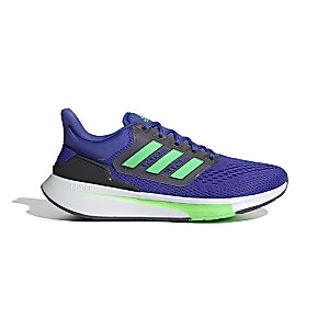 adidas EQ21 Unisex Running Shoes - Ultimate Comfort, Breathable Upper, Lightweight Cushioning for Enhanced Performance (Royal Blue/Green, US Footwear Size System, Adult, Men, Numeric, Medium, 10.5)