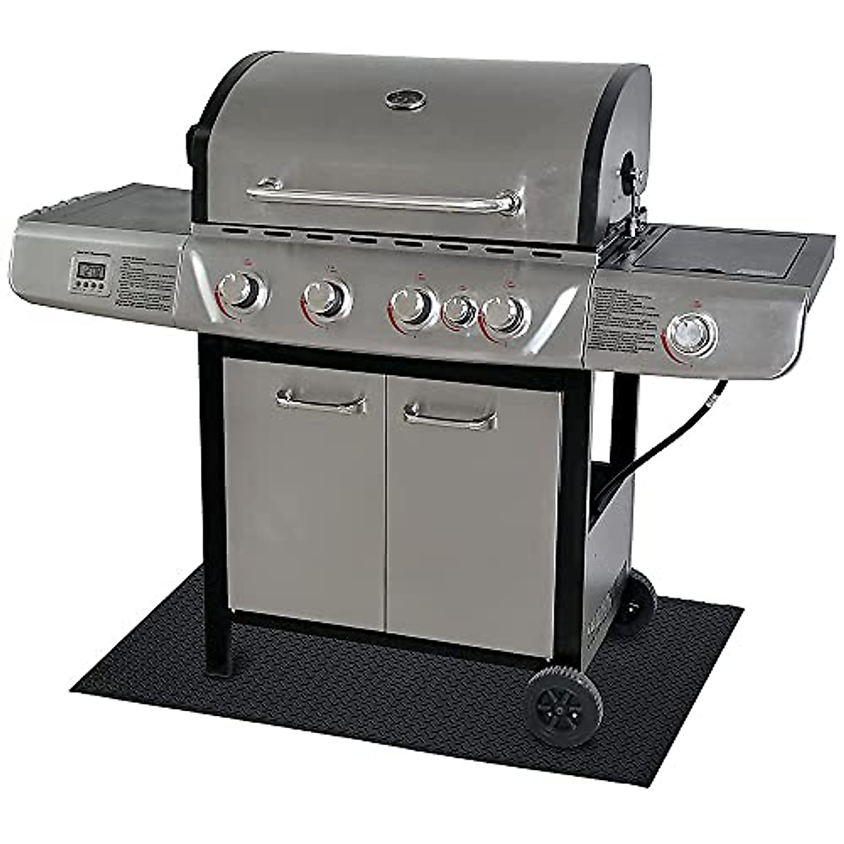 ArmorAll Heavy Duty Grill Mat | Protects Surfaces from Flame, Mildew, Stains and more | Non-Slip Backing | Polyvinyl Diamond Tread | Easy to Clean | 30 x 48 Inches