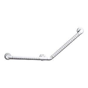CRODY Bath Wall Attachment Handrails Grab Bar Rails Grab Bar, Wall Mounted Towel Rack, Safety Non Slip Handle L-Shaped Design 135 Degree/30 * 30Cm