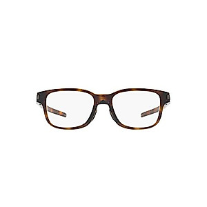 Oakley Men's OX8114 Latch Ss Square Prescription Eyeglass Frames, Polished Brown Tortoise/Demo Lens, 52 mm