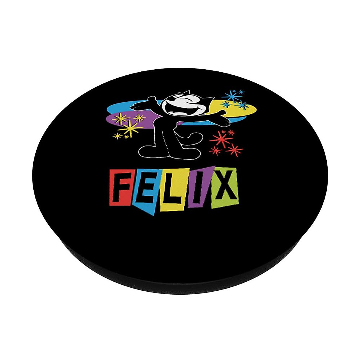 Felix Cat Comics Retro Futurist TV in Joyful Happy Design PopSockets Standard PopGrip