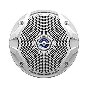 Milennia Infinity AM/FM/WB Tuner AUX USB Bluetooth, 4X 6.5 180W Peak Dual Cone Boat Stereo Speaker (White), 4-Channel Amplifier w/Kit, Speaker Wire, Antenna, USB/AUX Interface