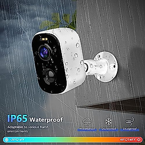Cameras for Home Security, 1080P Security Cameras Wireless Outdoor with Motion Detection, Spotlight/Siren Alarm, Color Night Vision, 2-Way Talk, Waterproof SD/Cloud Storage Battery Powered WiFi Camera