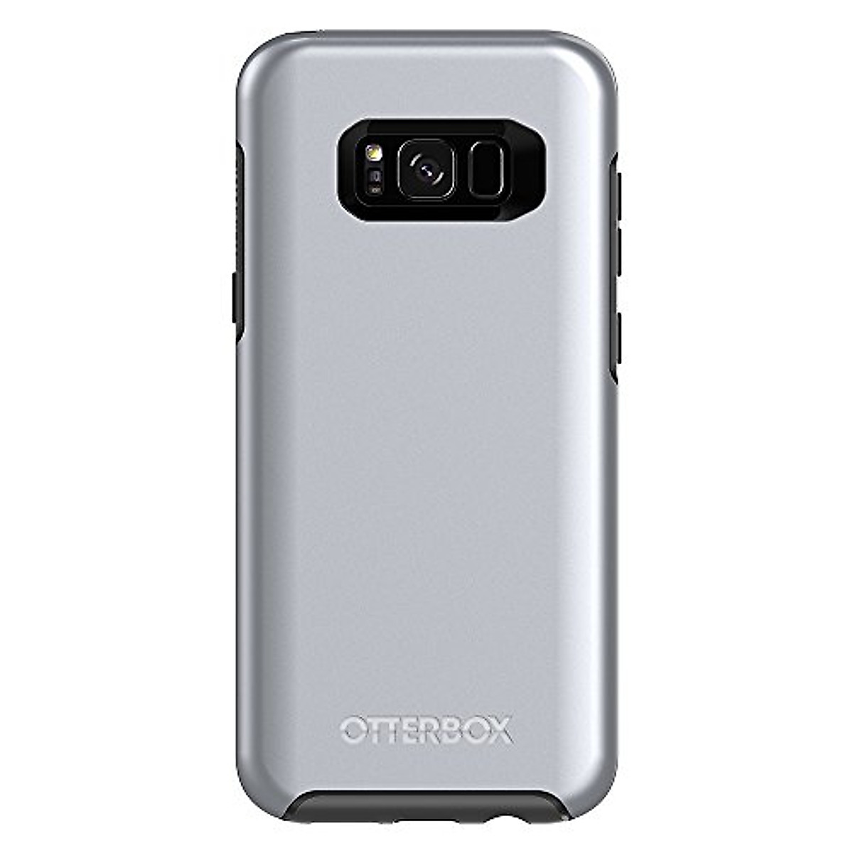 OtterBox SYMMETRY SERIES for Samsung Galaxy S8+ - Retail Packaging - TITANIUM SILVER (BLACK/PLATINIUM METALLIC GRAPHIC)