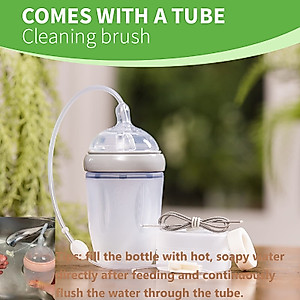 Haakaa Gen.3 Silicone Supplemental Nursing System Baby Nutrition Feeding Bottle Combo -0m+ Baby,Breastfeeding Essential -BPA Free - Grey