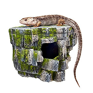 Zilla Vertical Décor Rock Cave 8.75 x 5.875 x 7.25",Grey