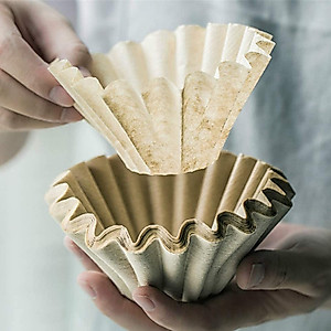 iHomeSet 1-4 Cup Coffee Filter Paper 100 Count Disposable Basket Coffee Filter Replacement for Small Basket Style Coffee Makers, Drip Coffee Makers