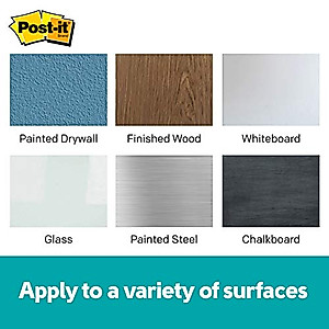 Post-it Flex Write Surface, Permanent Marker Wipes Away with Water, 6 ft x 4 ft, White Dry Erase Whiteboard Film (FWS6X4)