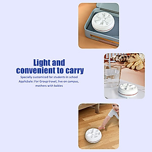 Ultrasonic Turbine Washing Machine, 50 Seconds Reverse Clean Circle High Strength Torque Pulsator Mini Ultrasonic Washer for Home, Business, Travel, College Room, RV, Apartment