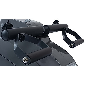 Quicker Land & Fitness Magnetic Rowing Machine/LCD Monitor & Tablet Holder, Max Weight 360 lbs, Dual Handle Cycle Design,Release Your Wrist