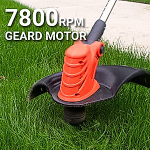 Cordless String Trimmer & Edger, T TOVIA 10 Inch Electric Weed Eater with LCD Power Display, Handle and Height Adjustable Grass Trimmer for Garden Yard, 21V 2.0Ah Battery and Charger Included