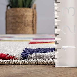 nuLOOM Triangle Geometric Area Rug, 5' x 8', Multi