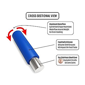 SO-VIDA Sous Vide Weights | Reduce Food Risk | Keep Bags Submerged | Better Performance vs Sous Vide Racks (3 Pack)