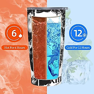 LAZHANG Death Rock Grips Music Stainless Steel Insulated Car Sippy Cup With Lid Travel Mug for Cold Hot 20 oz