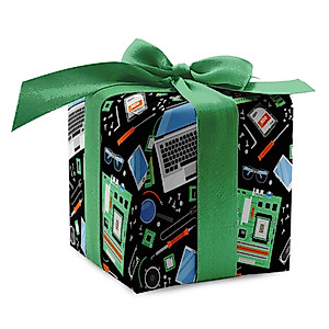 Computer Chip Motherboard Premium Wrapping Paper Roll Gift Wrap Sheet for Christmas Presents Birthday Party Decorations (30 inch x 6 foot roll)