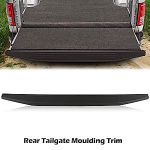PIT66 Tailgate Moulding Cap, Compatible with Ford F-150 2015-2020 Moulding Protector (Not Fit Flex Step), Rear Spoiler Top