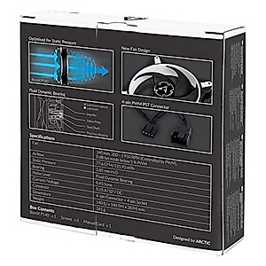 ARCTIC BioniX P140 - PC Fan, 140mm Gaming Case Fan with PWM Sharing Technology (PST), Pressure-optimised, Computer, Fan Speed: 200-1950 RPM - White