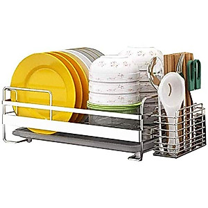 SDGH Stainless Steel Kitchen Rack - Single Layer Dish Rack Placeware Storage Rack Drain Rack
