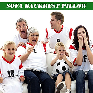 Chalyna 2 Pieces Plush Soccer Balls Soccer Ball Stuffed Pillow Black and White Soft Throw Pillows for Girls and Boys Soccer Ball Themed Room Decor Sport Themed Party Decoration, 7.5 Inch