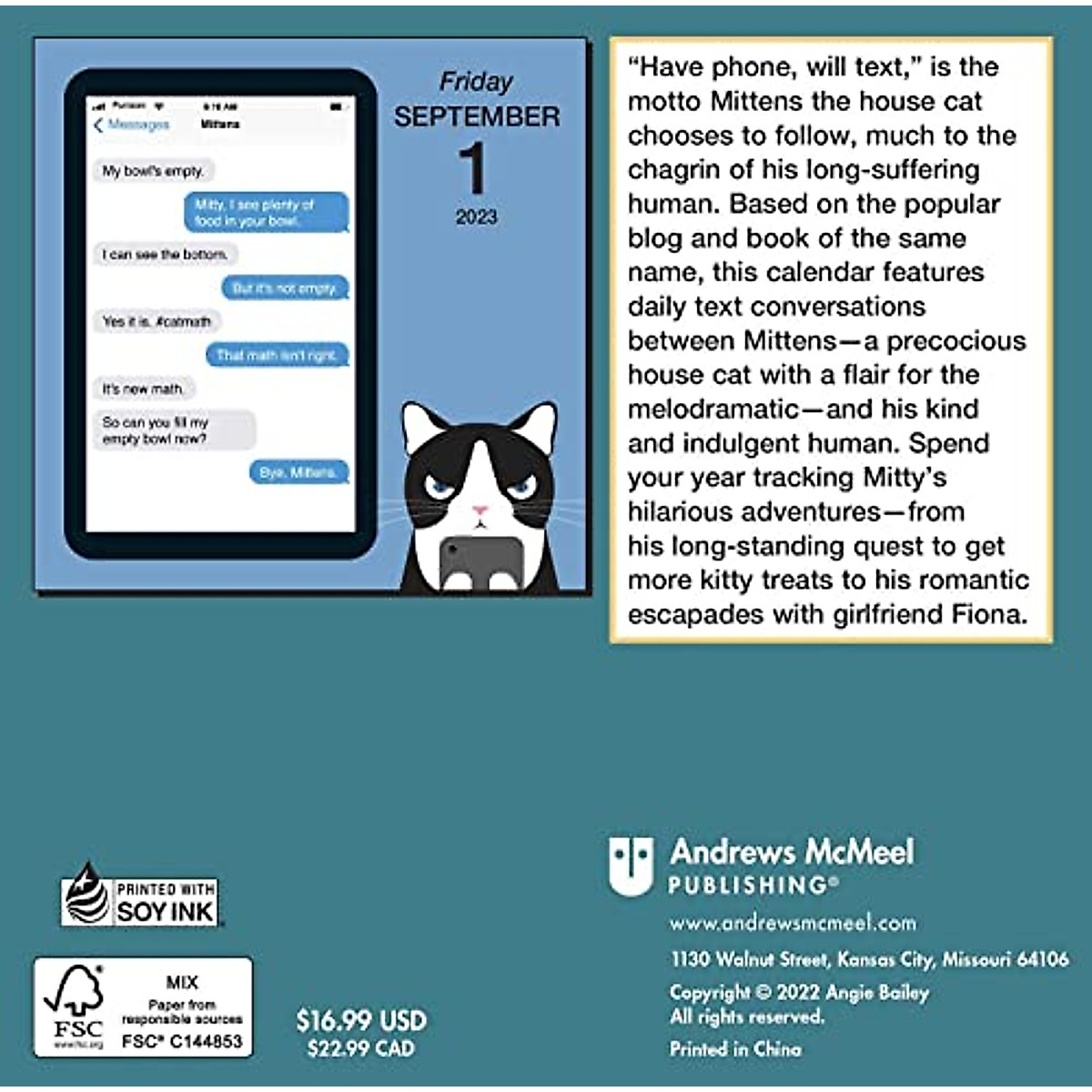 Texts from Mittens 2023 Day-to-Day Calendar: A Cat Who Has an Unlimited Data Plan . . . and Isn't Afraid to Use It