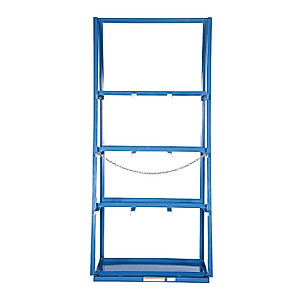 Vestil VBR-9 Vertical Bar Rack, Steel, 39-1/4" Width, 84-1/2" Height, 24" Depth, 3000 lbs Capacity