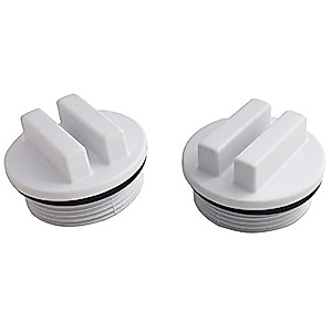 MARRTEUM 1-1/2 Inch Swimming Pool Filter Winter Plug, Threaded Pool Return Line Drain Plug Cap with O-Ring (2 PCS)