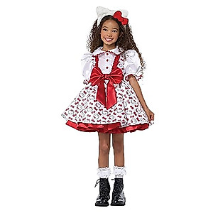 California Costumes Hello Kitty Classic Party Dress, Child Small, White/Red