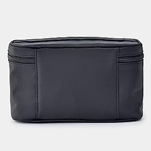 MUJI 02869069 Nylon Pouch with Hand, Black, Approx. 4.9 x 8.1 x 4.1 inches (12.5 x 20.5 x 10.5 cm)