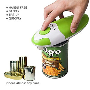 Kitchen Automatic Safety Cordless One Tin Touch Electric Can Opener& Bangrui Professional Electric Can Opener.One-touch switch .Smooth can edge.Being friendly to left-hander and arthritics!(Green)