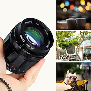 Meike 35mm f0.95 Large Aperture Manual Focus Prime Fixed Lens APS-C Compatible with Panasonic Lumix Olypums M43 Mount Mirrorless Cameras GH4 GH5 GH6