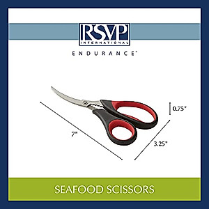 RSVP Endurance Stainless Steel 7 Inch Seafood Scissors