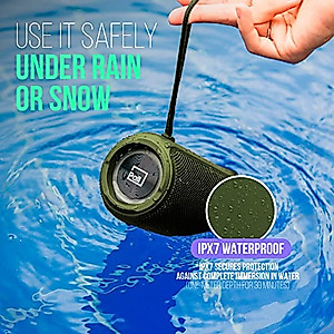 PALL Power One, Waterproof Speaker 20W, Excellent for Outdoors | True Wireless Speaker, Compatible with Android and iOS | 6 Hour Playtime, Bluetooth 5.0, Portable - Green