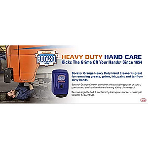 Boraxo Orange Heavy Duty Hand Cleaner Dispenser for 2 Liter Pouch Refill (Pack of 4)